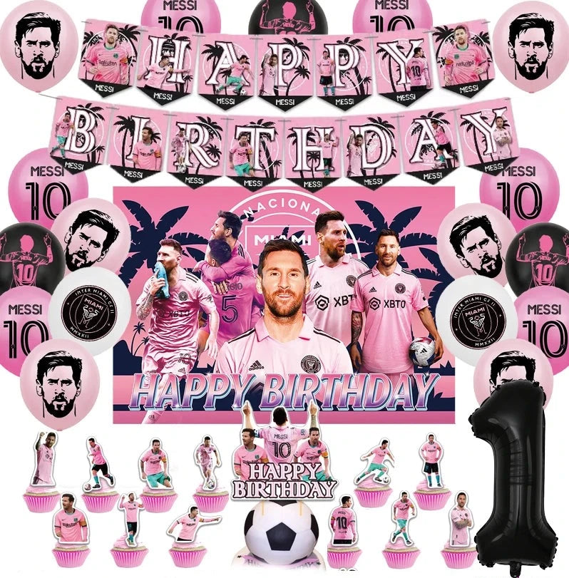 Velký narozeninový párty set s balónky Lionel Messi - více variant